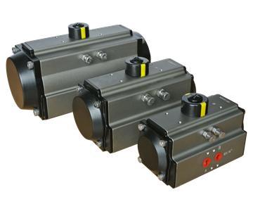 China Epoxy Coated Pneumatic Actuator with ISO Pad 5211 and Travel Adjustment ±5º for Ball Valves with Limit Switch Boxes for sale