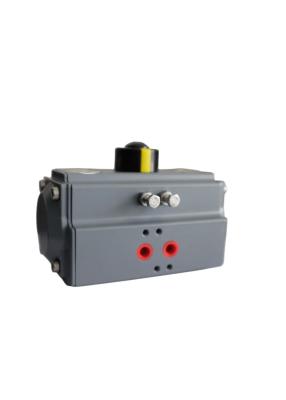 China Epoxy Coated Pneumatic Actuator with ISO Pad 5211 and Travel Adjustment ±5º for Ball Valves with Limit Switch Boxes for sale