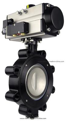 China Double-Flanged ANSI 150lb Butterfly Valve Expertly Designed with PTFE Seat Remote Gear Transmission System for sale
