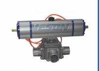 China Three Position Pneumatic Piston Actuator - Double Acting with 180° or 240° Pivoting Angle and ±5° Stroke Adjustment for sale