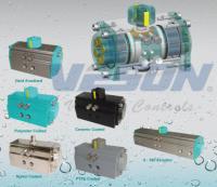 China Spring Return Valve Rotary Pneumatic Air Actuator with 9-4620Nm Torque Range and ±5° Stroke Adjustment for sale