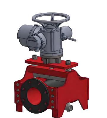 China High-Performance Electric Actuated Pinch Valve Package Tailored for Anti-Clogging Slurry Pipeline Control for sale
