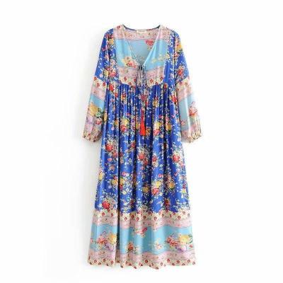 China Wholesales Bohemian Long Cotton Dress for sale