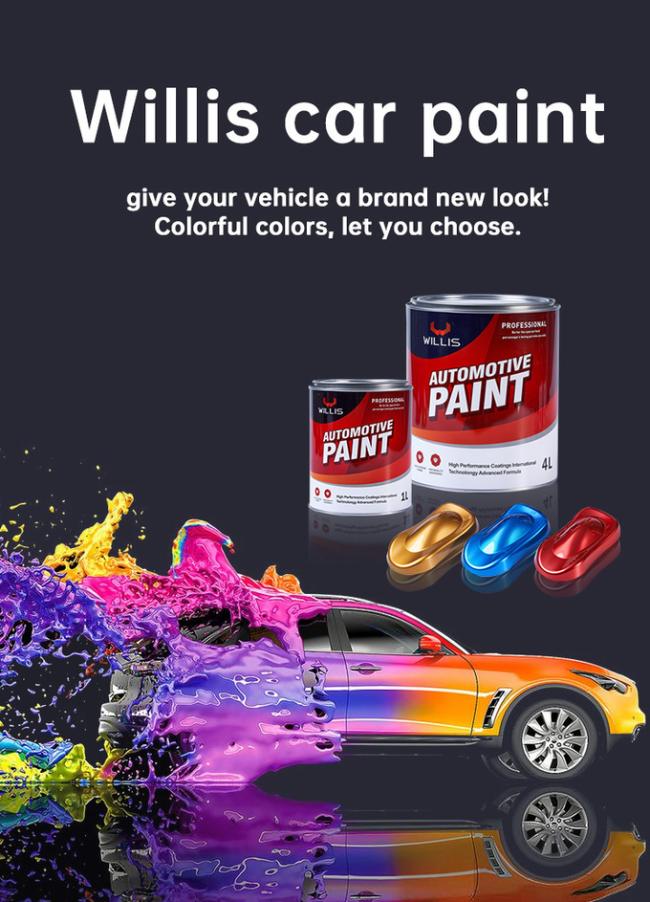 Mixed Blue Shining Silver Metallic Automotive Paint Heat Resistant Silver Pigment Acrylic Lacquer Spray Paint 2