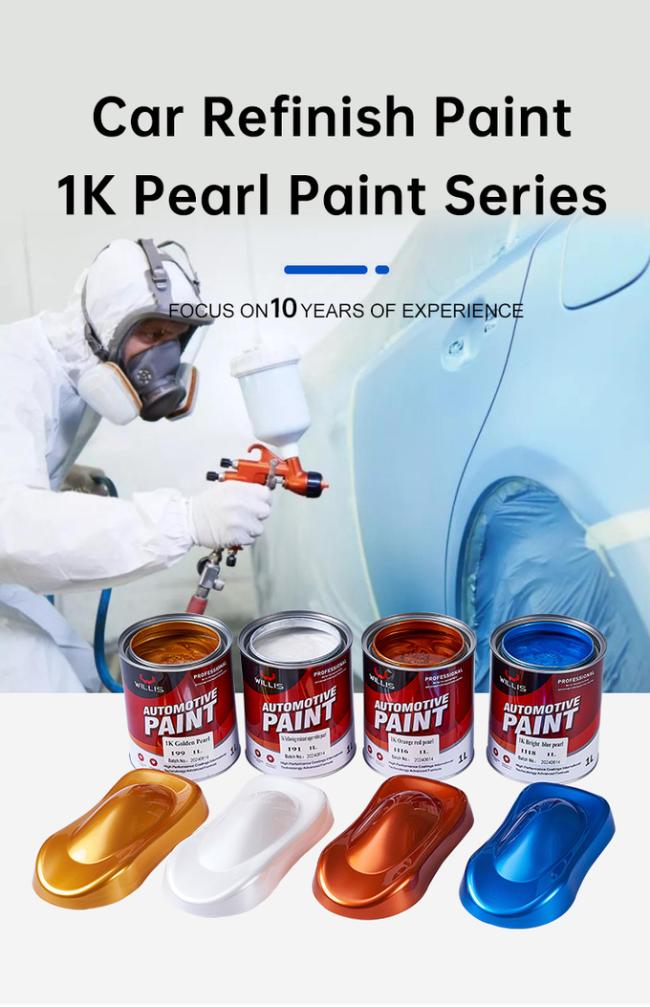 Standard 1K Basecoat Metallic Pigment Pearl Automotive Paint Spray Car Paint Liquid Coating Automotive Thinner 0