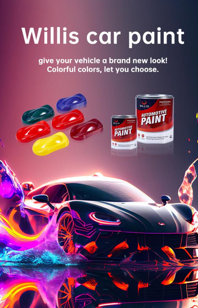 Bright Yellow 2k Car Paint / Auto Touch Up Spray Paint OEM / ODM 2