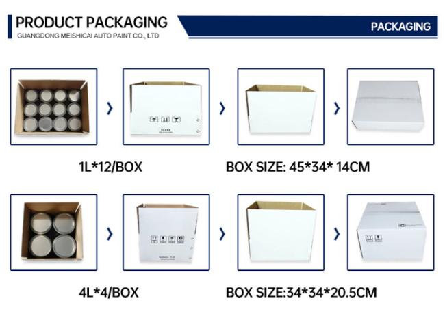 Bright Yellow 2k Car Paint / Auto Touch Up Spray Paint OEM / ODM 15