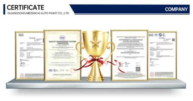 Bright Yellow 2k Car Paint / Auto Touch Up Spray Paint OEM / ODM 14