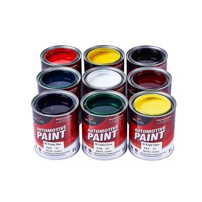 China Customizable Color Willis Auto Refinish Paint For Trucks 2k Spray Paint Auto Refinish Paint Metallic Blue Car Paint for sale