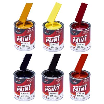 China Customizable Color Willis Auto Refinish Paint For Trucks 2k Spray Paint Auto Refinish Paint Metallic Blue Car Paint for sale