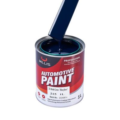 China Fast Drying Mechanical Equipment Automotive 2K Solid Paint 2K Bluish Green（Blue Phase） for sale