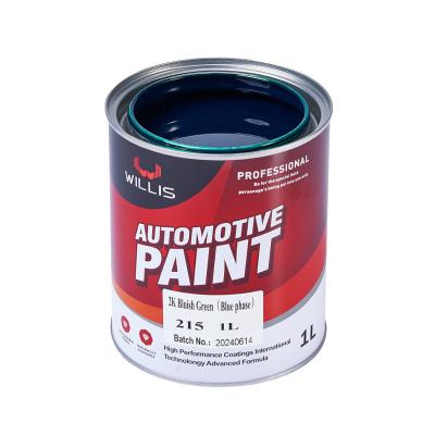 China Fast Drying Mechanical Equipment Automotive 2K Solid Paint 2K Bluish Green（Blue Phase） for sale