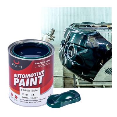 China Fast Drying Mechanical Equipment Automotive 2K Solid Paint 2K Bluish Green（Blue Phase） for sale