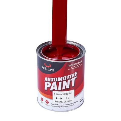Cina Vernice Willis Acrilica 1k Vernice per auto Rossa trasparente Per auto BMW 2k Vernice automatica Spray Vernice auto Vernice auto rifinitura Vernice in vendita