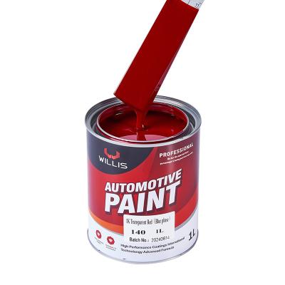 Cina Vernice Willis Acrilica 1k Vernice per auto Rossa trasparente Per auto BMW 2k Vernice automatica Spray Vernice auto Vernice auto rifinitura Vernice in vendita