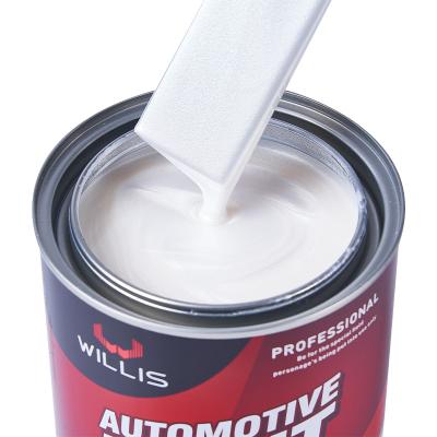 China OEM 1K Metallic Pigment White Pearl Automotive Paint Car Paint Thinner Paint Top Coat for sale