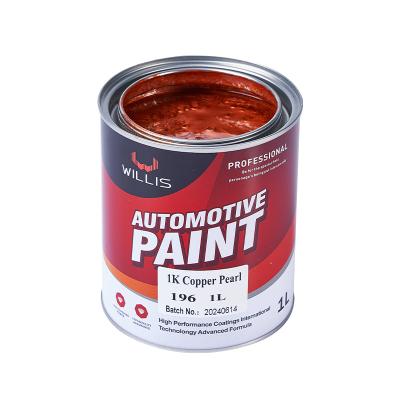 China Factory Supply Acrylic Lacquer 1K Basecoat Pearl Car Paint 1K Copper Pearl OEM Available Auto Refinish Spray Car Paint for sale