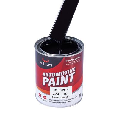 China Purple / Orange / Red 2K Purple 2K Solid Paint For Spray Gun  Easy To Infiltrate 2K Purple Auto Refinish Paint for sale