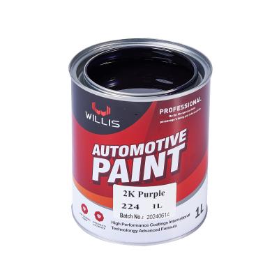 China Purple / Orange / Red 2K Purple 2K Solid Paint For Spray Gun  Easy To Infiltrate 2K Purple Auto Refinish Paint for sale