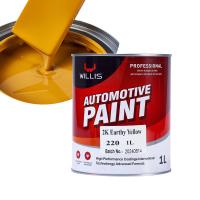 China Solid Metallic 2K Earthy Yellow Car Paint , Bright Liquid 2k Automotive Paint Automotive Paint Manufacturer for sale