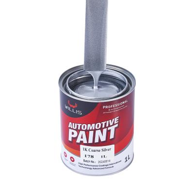 Cina Rivestimento liquido Vernice per auto nera argento, Vernice per auto argento opaco Per paraurti in plastica 1K Argento grossolano Metallico Automotive in vendita