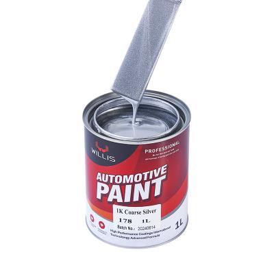 Cina Rivestimento liquido Vernice per auto nera argento, Vernice per auto argento opaco Per paraurti in plastica 1K Argento grossolano Metallico Automotive in vendita