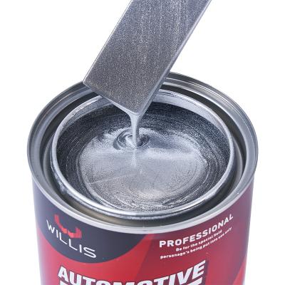 China Revestimiento líquido Pintura de automóviles negro plateado, Pintura de automóviles plata mate Para parachoques de plástico 1K Plata gruesa metálica automotriz en venta