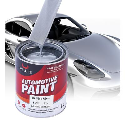 Cina Pintura di base argento di alta luminosità, riempitore per il corpo 1K Tint Base Paint Metallica Vernice automobilistica Vernice argento in vendita