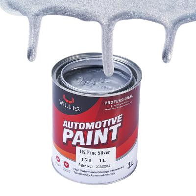 Cina Pintura di base argento di alta luminosità, riempitore per il corpo 1K Tint Base Paint Metallica Vernice automobilistica Vernice argento in vendita