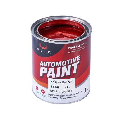 Cina Acrilico Flash Perla Chiara Vernice Automotive Alta Solidità Rapido Asciugatura, 1K Cristallo Rosso Perla, Vernice Acrilica in vendita