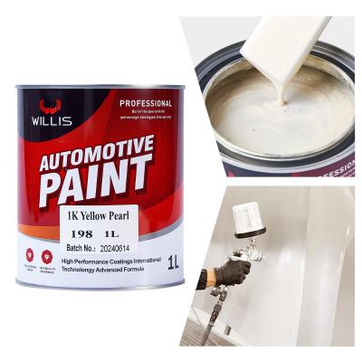 China 1K Acrylic Pearl Car Paint Yellow Pearl Clear Coat Hardener Thinner 2K/1K Color Paint for sale