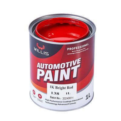 China 1K Base Auto Refinish Paint Fast Drying Solid White Strong Hiding Power for sale