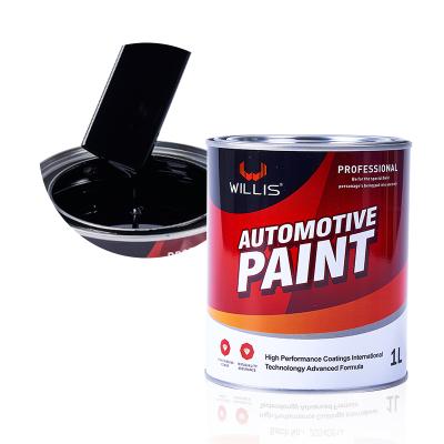 China 2K Bluish Extra Black High Gloss Car Paint Liquid Coating for sale