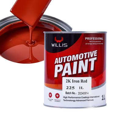 Cina Pintura per auto di alta qualità 2K Ferro Rossa Rivestimento Automotive Fabbrica di fornitura OEM Disponibile Verniciatura di auto Rifinire Vernice a colori in vendita