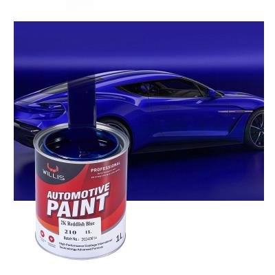 China High-Performance 2K Blue Solid Paint with Strong Adhesion and 2 Years Shelf Life in 1L 4L 20L Sizes for sale
