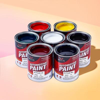 China Hot Selling OEM 2K Car Paint and 2K Topcoat with Multiple Colors Customizable Sizes 1L 4L 20L and 2 Years Shelf Life for sale