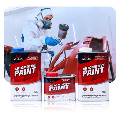 China High Solid Automotive Refinish Paint Anti-Yellowing Clear Coat Acrylic Resin Varnish Containing Hardener High Coating Paint for sale
