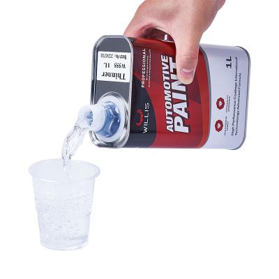 China Ultra-Low Odor 1K 2K Acrylic Car Paint Factory Price Auto Paint Thinner Coating & Paint Refinish Industrial Thinner for sale
