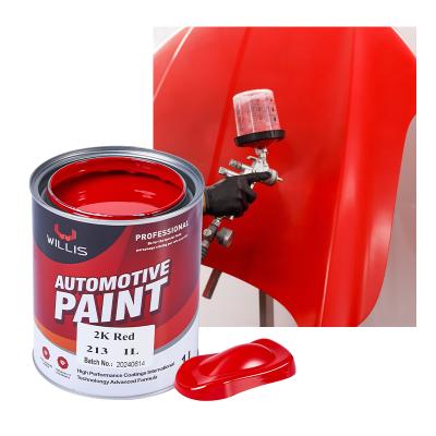 China Auto Car Paint Manufacturer Supplies Multiple Colors 2K Red Hot Selling OEM Available Spray Car Paint Liquid Coating Good Price for sale