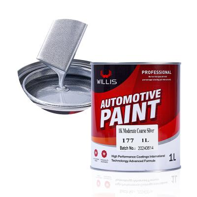 China Moderate Coarse 1K Acrylic Silver Resin Liquid Coating Automotive Thinner for Spray Car Paint Mixing Machine Compatible for sale