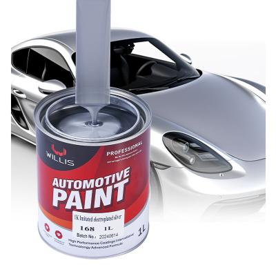China High Quality 1K Silver Electroplated Multicolor Automotive Spray Coating 1K Metallic Acrylic Resin Paint Factory Supply Paint for sale