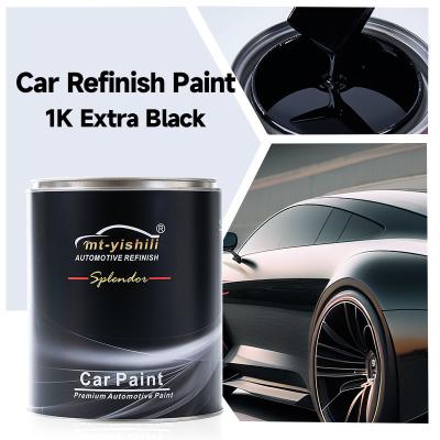 China Extra Black Auto Paint | 1K Acrylic Resin Car Coating for Professional Refinish | Spray Paint with Solvent | Factory Price for sale