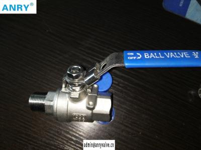 Cina SS304 1000WOG BSP ha infilato la valvola a sfera puntigliosa di acciaio inossidabile di 2 pezzi in vendita