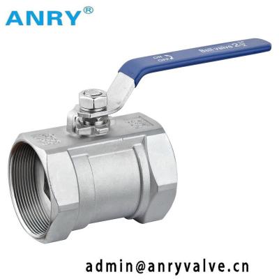 Cina L'un pezzo solo BSP FNPT ha infilato la valvola a sfera del corpo PTFE Seat 1000WOG di SS304 SS316 in vendita