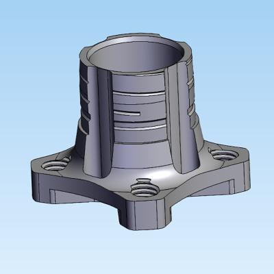 China 7075 Aluminum Parts CNC Machining Turning Prototype Drone Connector Oxide Black for sale