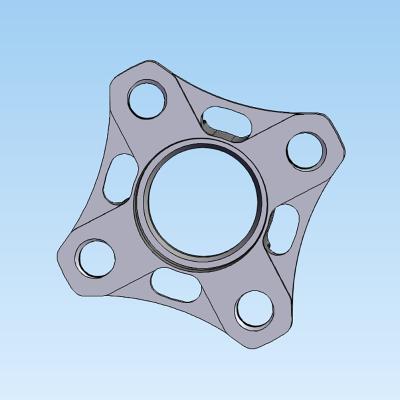 China 7075 Aluminum Parts CNC Machining Turning Prototype Drone Connector Oxide Black for sale