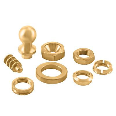 China 5 Axis CNC Brass Parts Precision Turned Milling Components Cylindrical Joints for sale