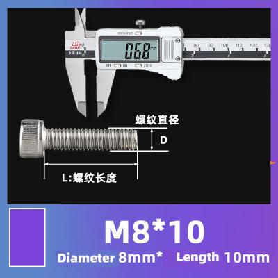China 304SS CNC Screws Hexagon socket Head Bolt M1.6 M2 M2.5 M3 M4 M5 M6 M8 M10 M12 for sale