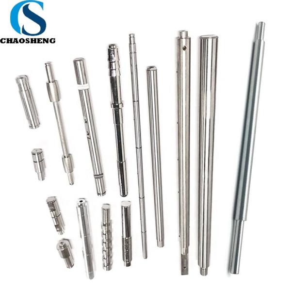 Quality Custom Shaft Manufacturer +/-0.01mm Tolerance CNC Machined Thread Long Shaft Stainless Steel Linear Shaft for sale