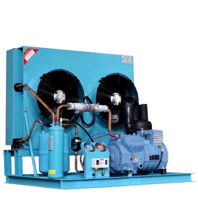 China China Factory Automatic Eco-Friendly Scroll Compressor Low Temperature Condensing Unit with Motor for Industrial Refrigeration for sale